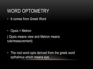 World optometry day | PPT