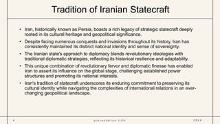 World Order Chapter#4 Summary "The United States and Iran: Approaches ...