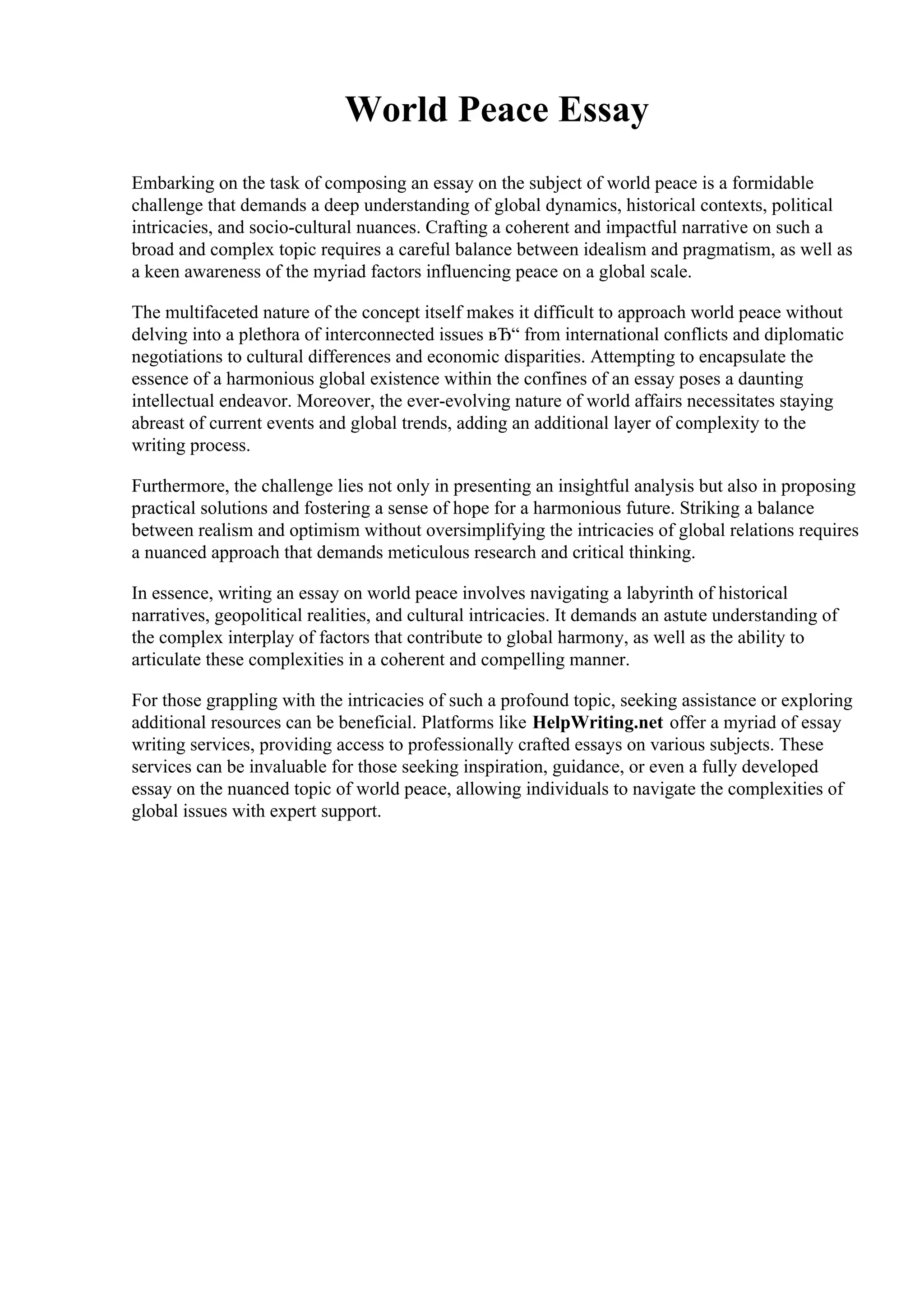 World Peace Essay.pdf