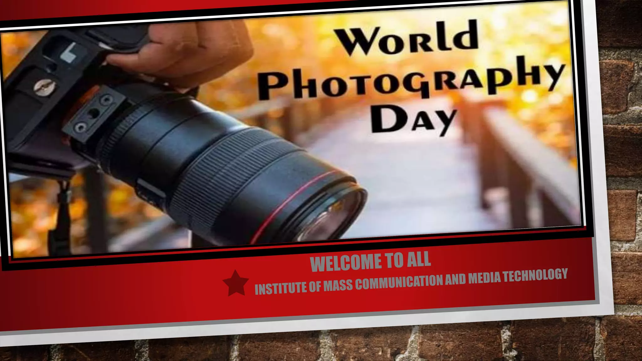 World photography day 2020 | PPT