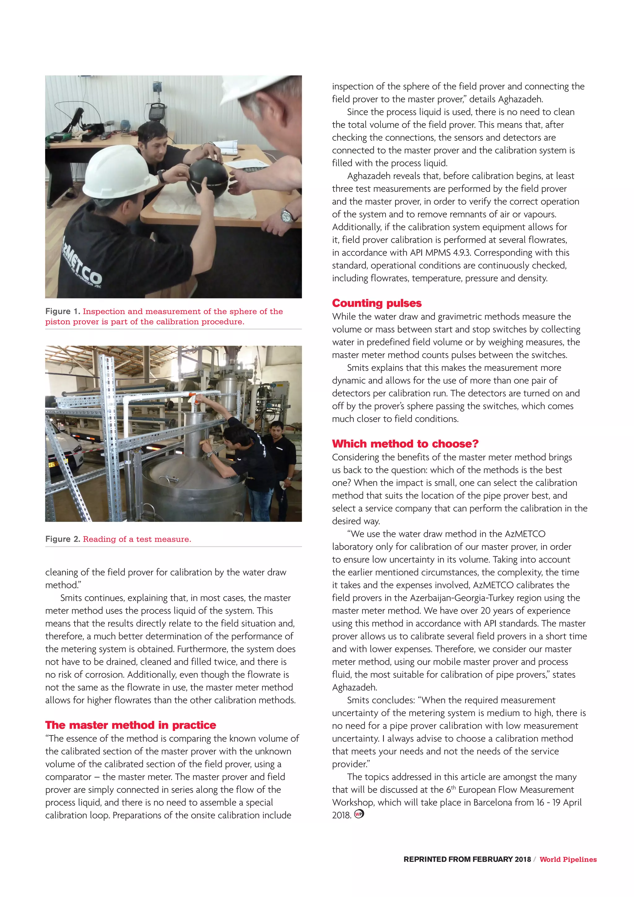 Mastering pipe prover calibration methods. | PDF