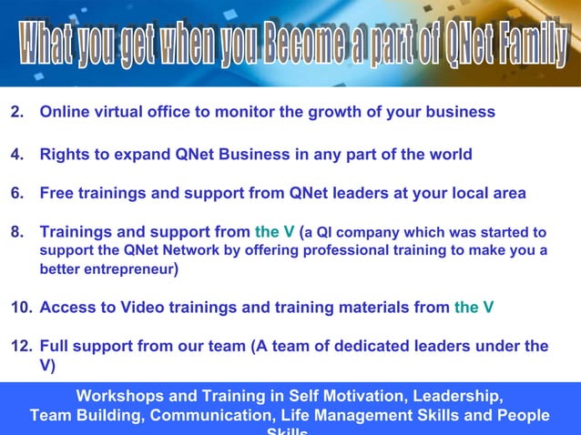 QNET Business Plan | PPT | Business | Business and Finance