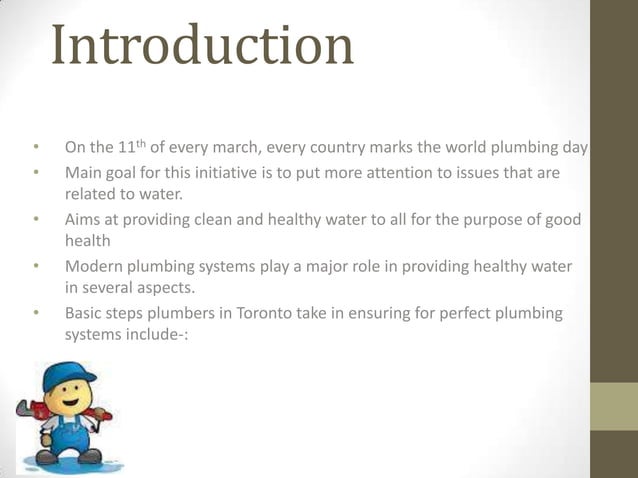 World Plumbing Day | PPTX | Water Services | Home Utilities