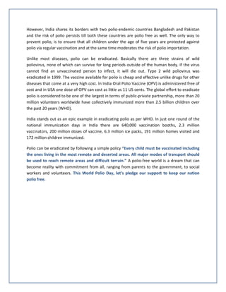 World Polio Day | PDF