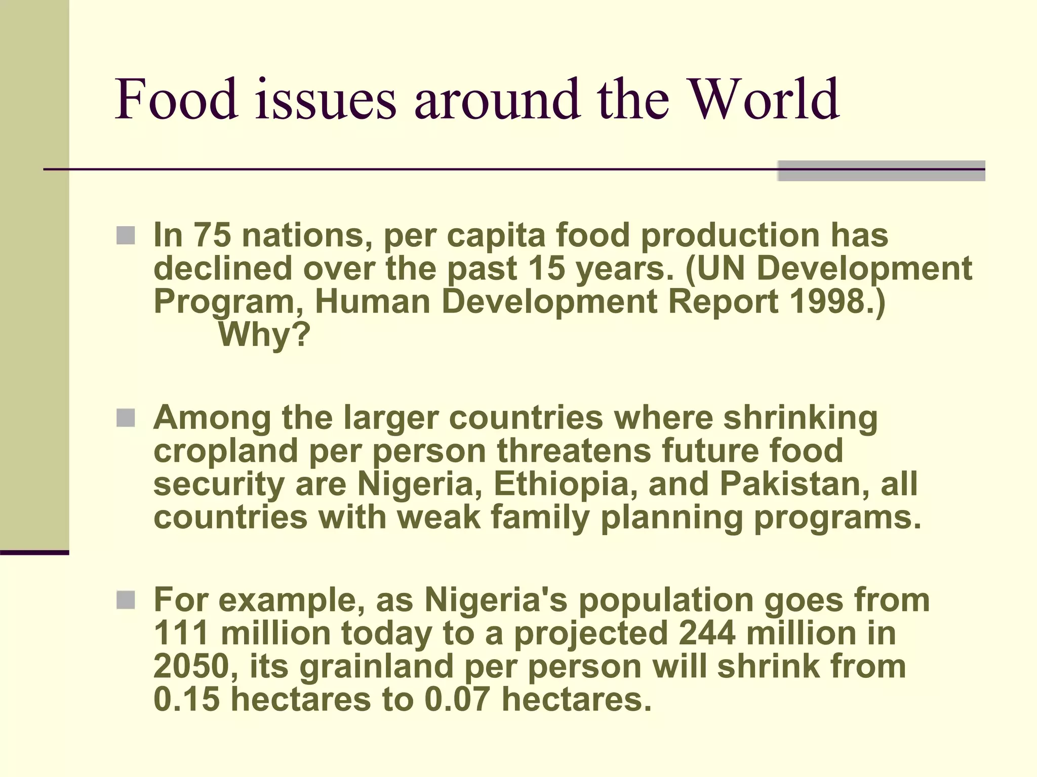 World Population and Food Supply | PPT
