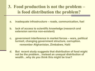 World Population and Food Supply | PPT