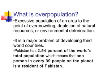 World population day and pakistan population | PPT