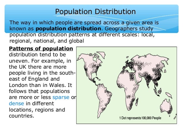 World population distrib and density IGCSE