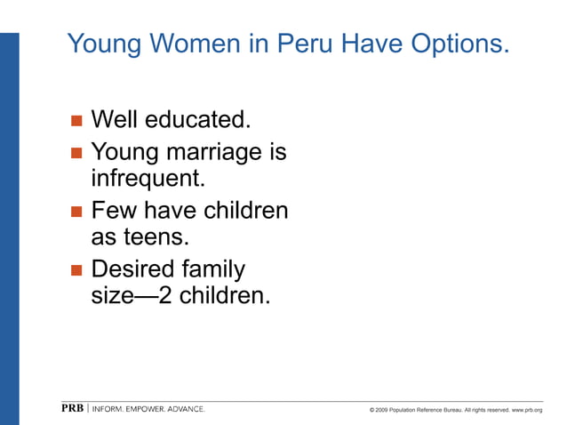 "2009 World Population Data Sheet" POPULATION REFERENCE BUREAU | PPT