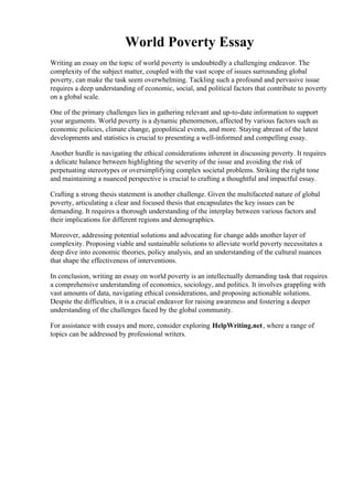 World Poverty Essay.pdf