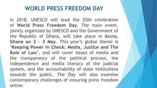 Principles of Ethical Journalism: World Press Freedom Day 2018 | PPT
