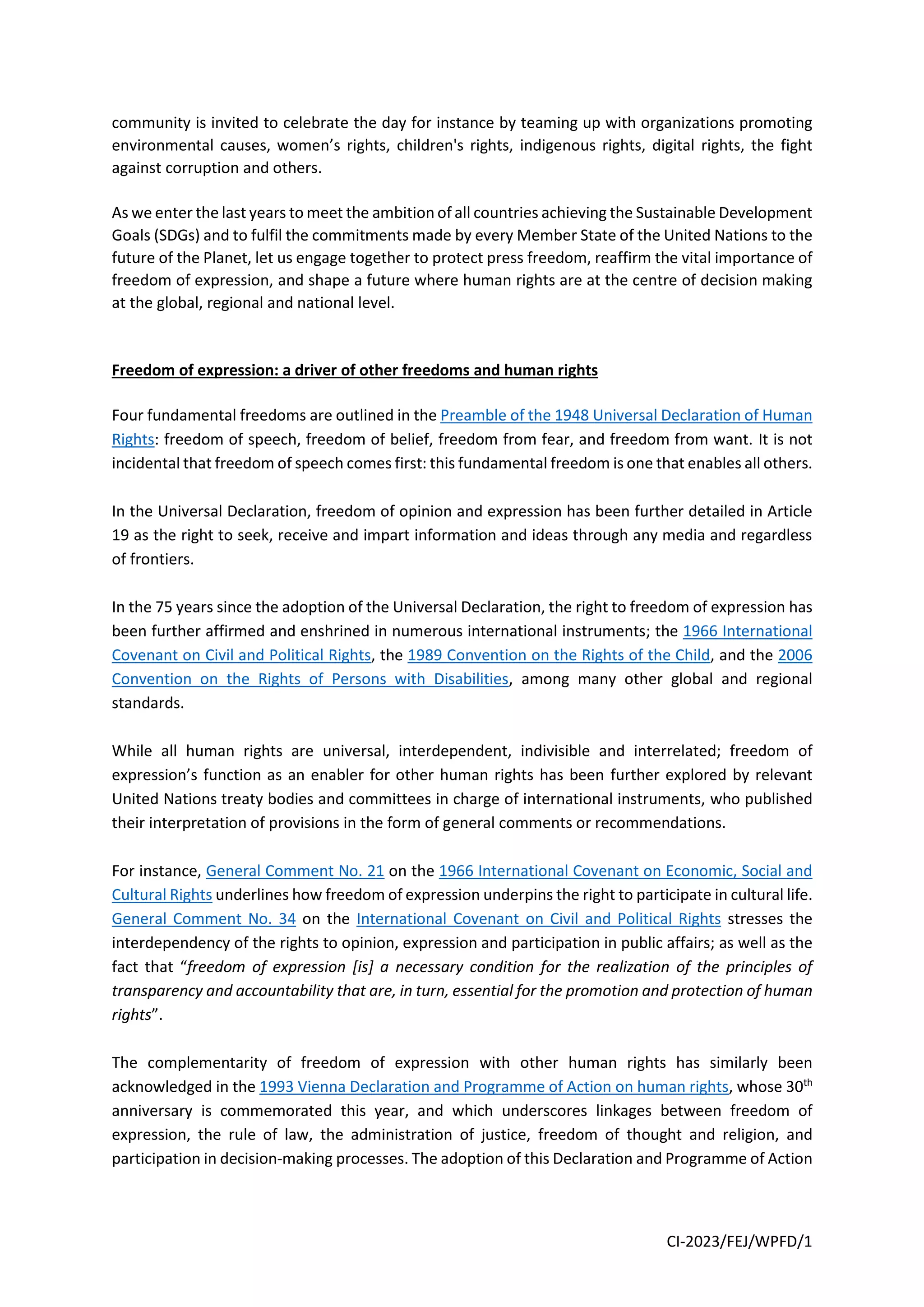 World Press Freedom Day 2023 | PDF