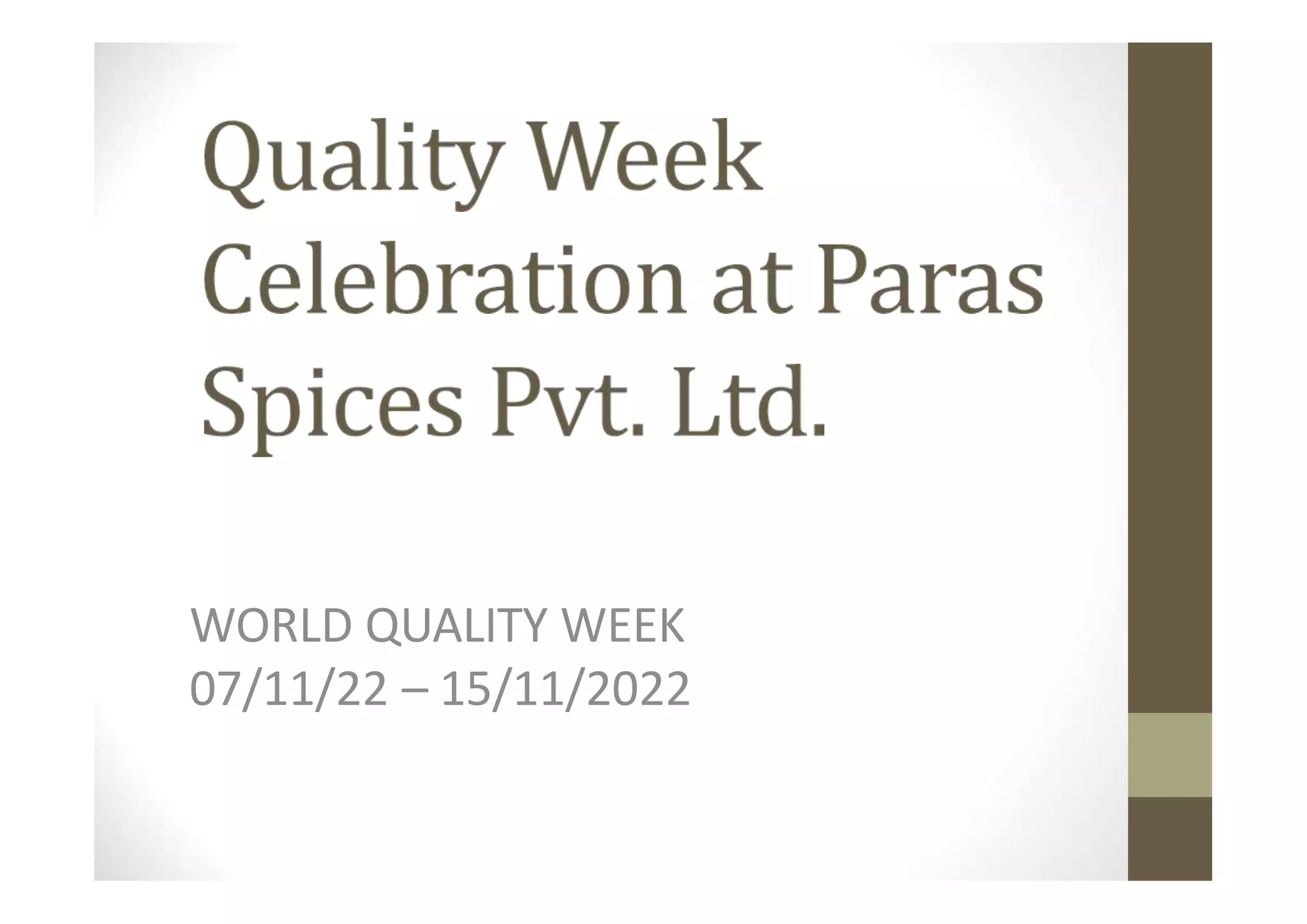 World quality week.ppt