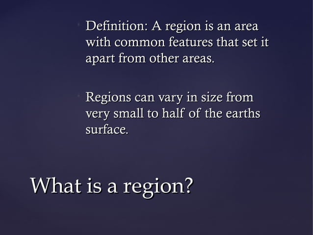 World regions | PPT | Geography | Science