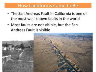 World Regions Chapter 1 Lesson 1 How Landforms Came to Be.ppt
