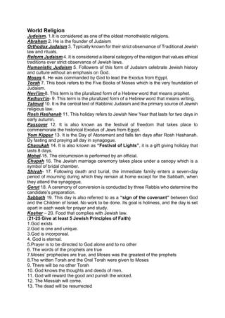 World Religion.docx