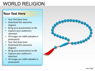 World religion christanity islam hinduism powerpoint presentation ...