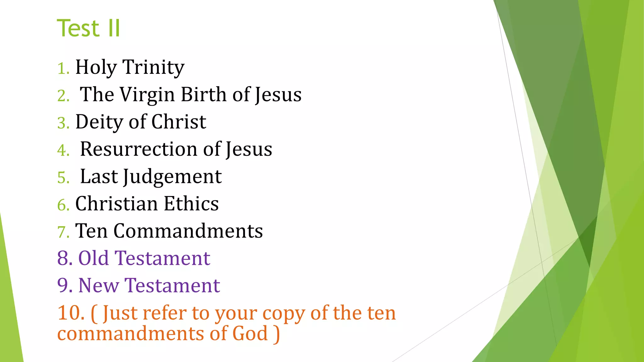 World Religion ( Exam ) pptx | PPTX