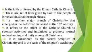 World Religion ( Exam ) pptx | PPTX