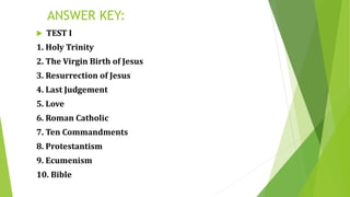 World Religion ( Exam ) pptx | PPTX