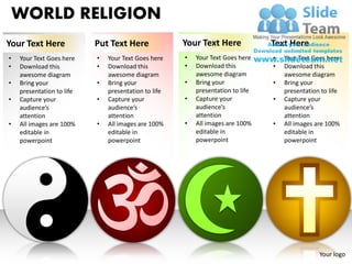 World religion powerpoint presentation slides ppt templates | PDF