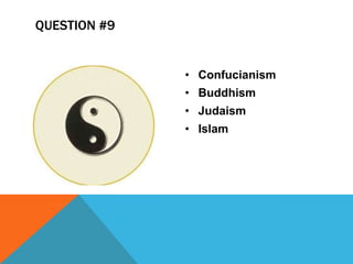 World religion pre quiz | PPTX | Judaism | Religion & Spirituality