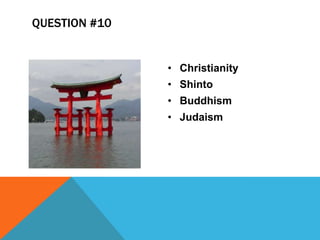 World religion pre quiz | PPTX | Judaism | Religion & Spirituality