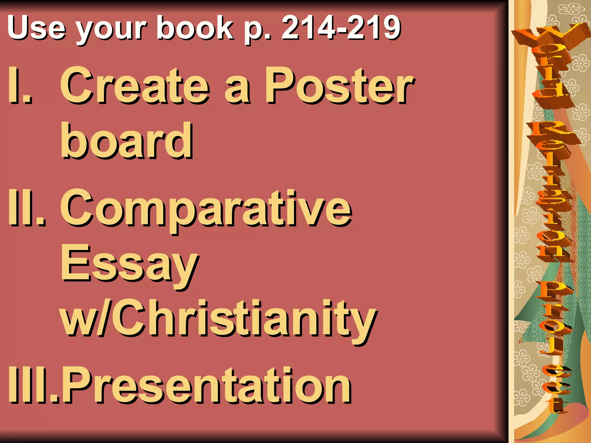 World Religion Project | PPT