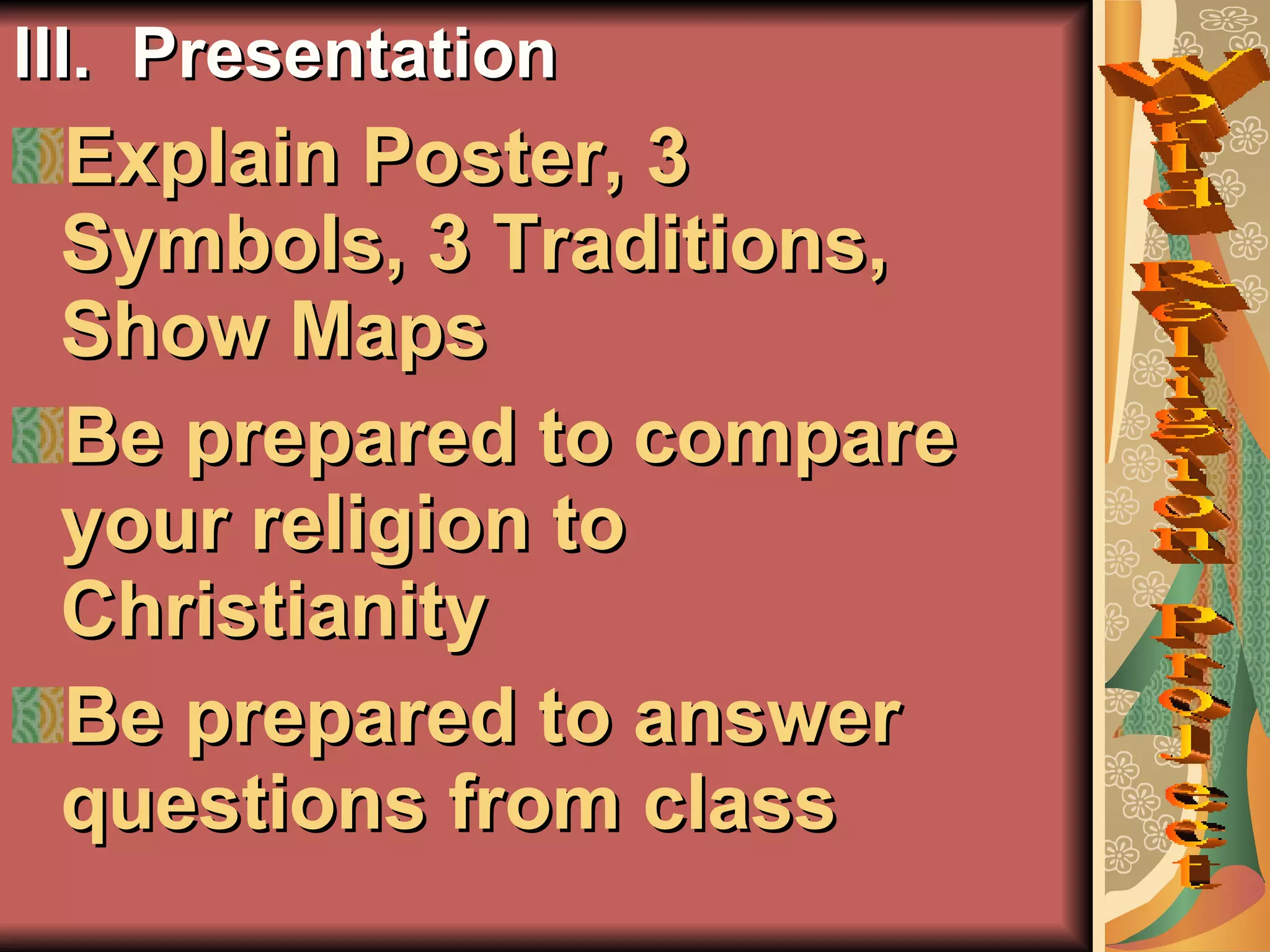 World Religion Project | PPT