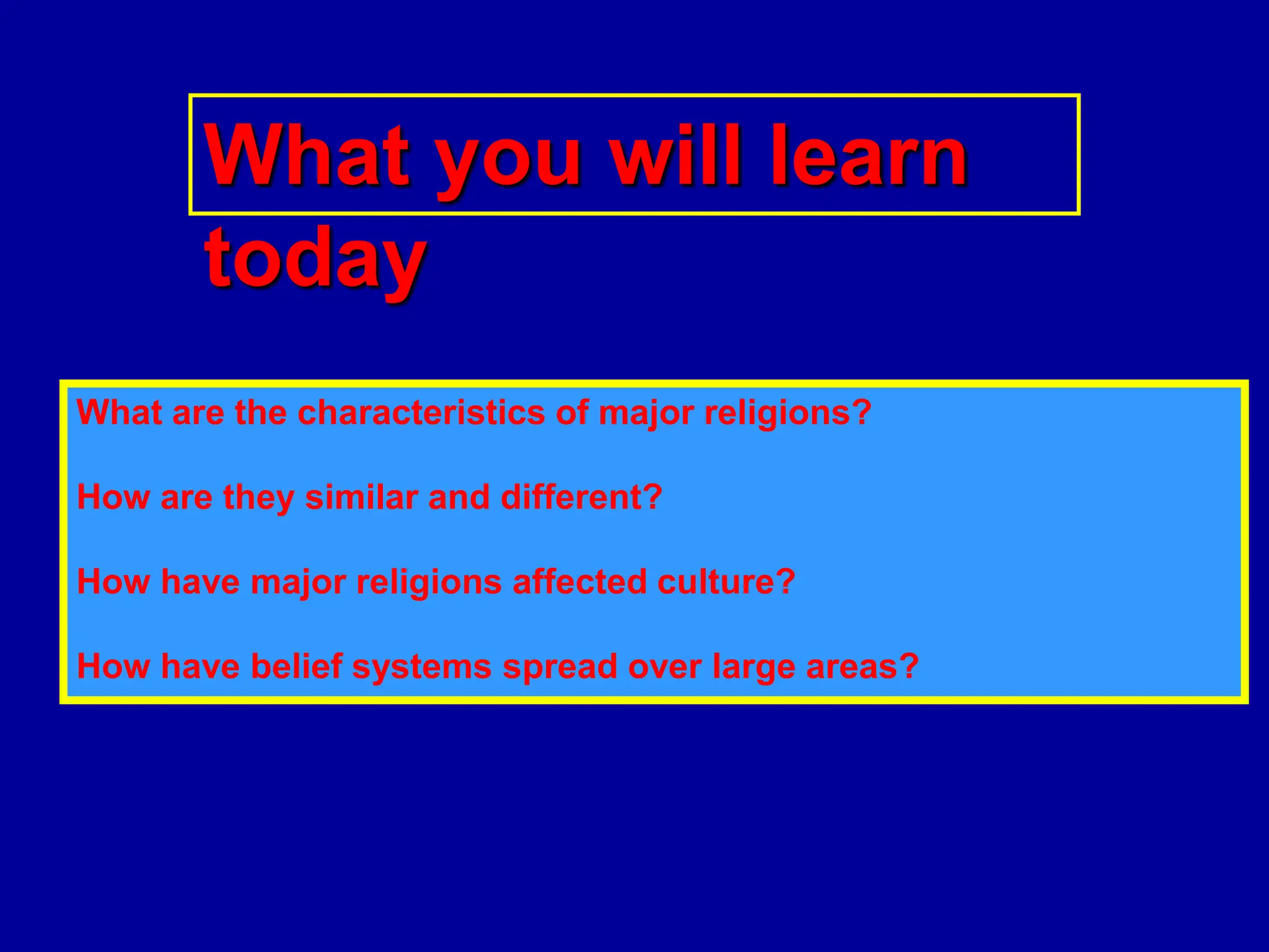 World Religions, Religion about The World | PPT