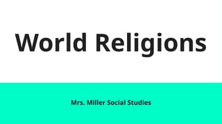 Top 5 World Religions (9th grade Social Studies) | PPTX