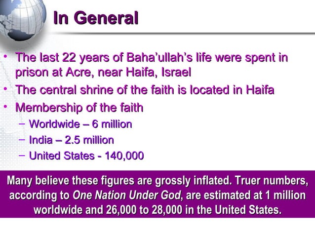 World religions bahai faith | PPT