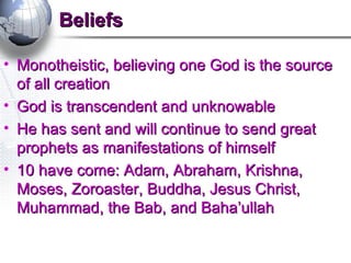 World religions bahai faith | PPT | Islam | Religion & Spirituality