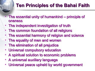 World religions bahai faith | PPT | Islam | Religion & Spirituality