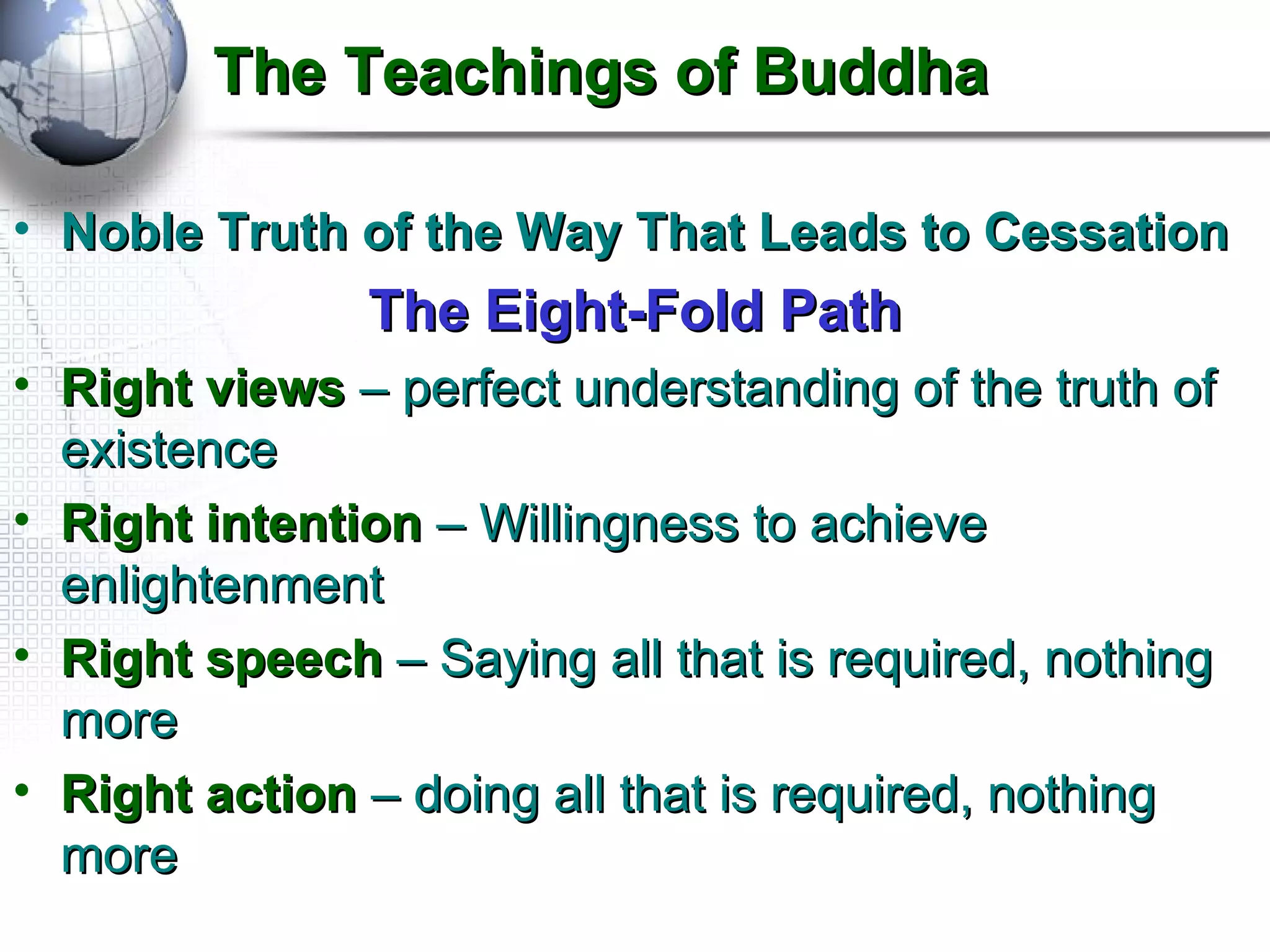 World religions buddhism | PPT