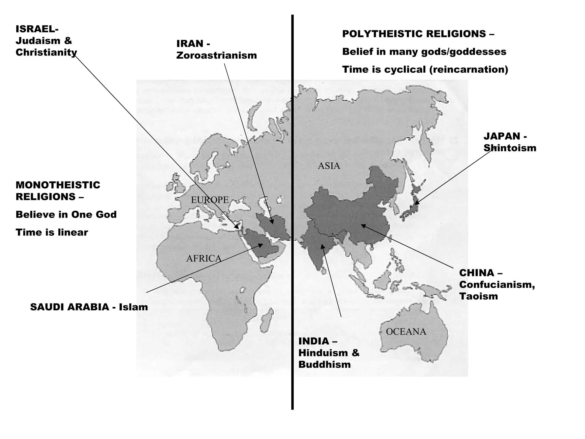 World Religions Map And Symbols 07 | PPT