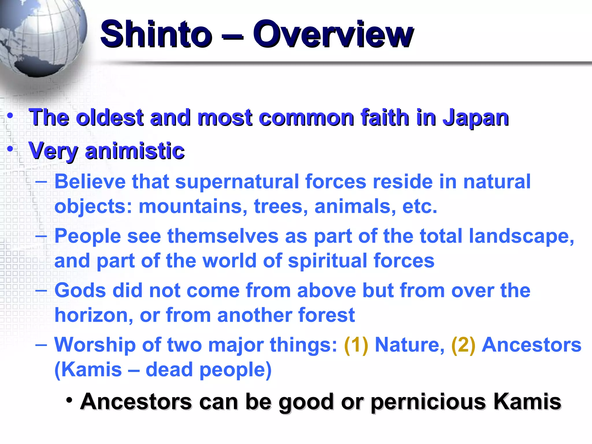 World religions shinto & japan | PPT