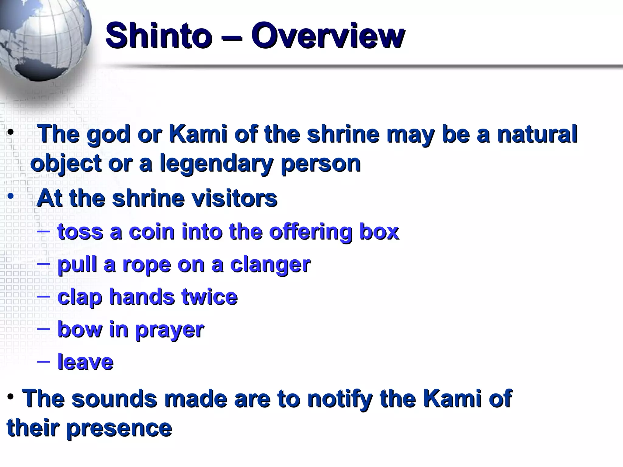 World religions shinto & japan | PPT