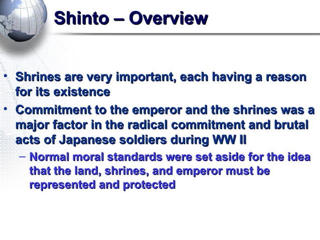 World religions shinto & japan | PPT