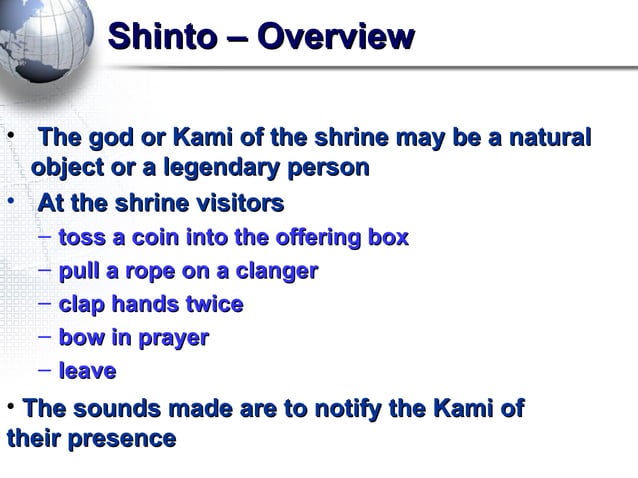 World religions shinto & japan | PPT