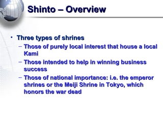 World religions shinto & japan | PPT