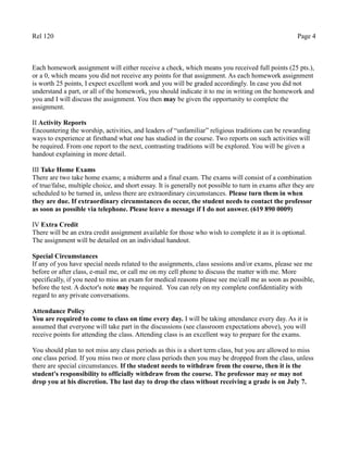 World religions syllabus | PDF