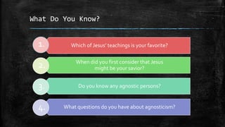 World Religions - Agnosticism | PPTX