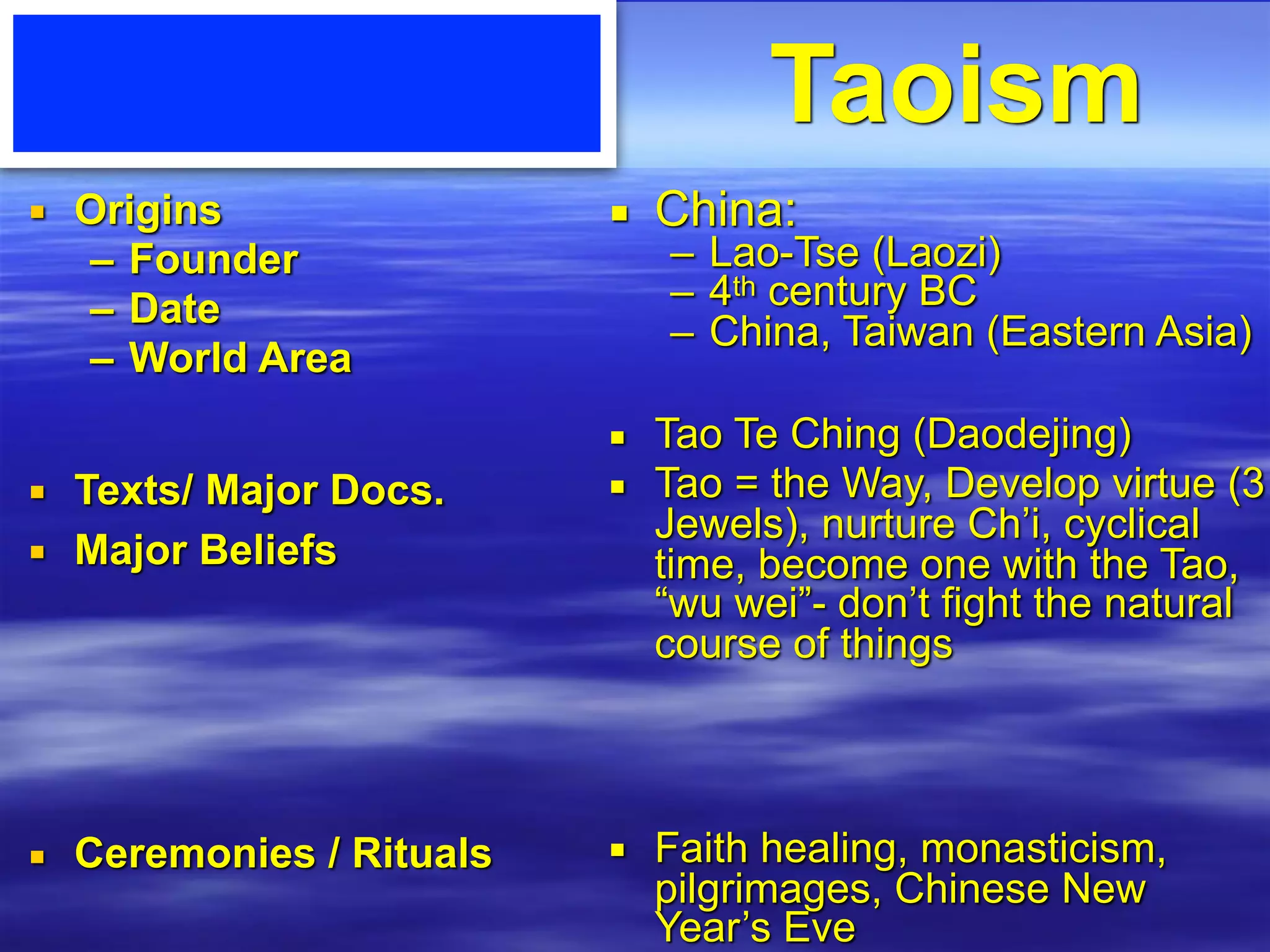 World religions Part four | PPT