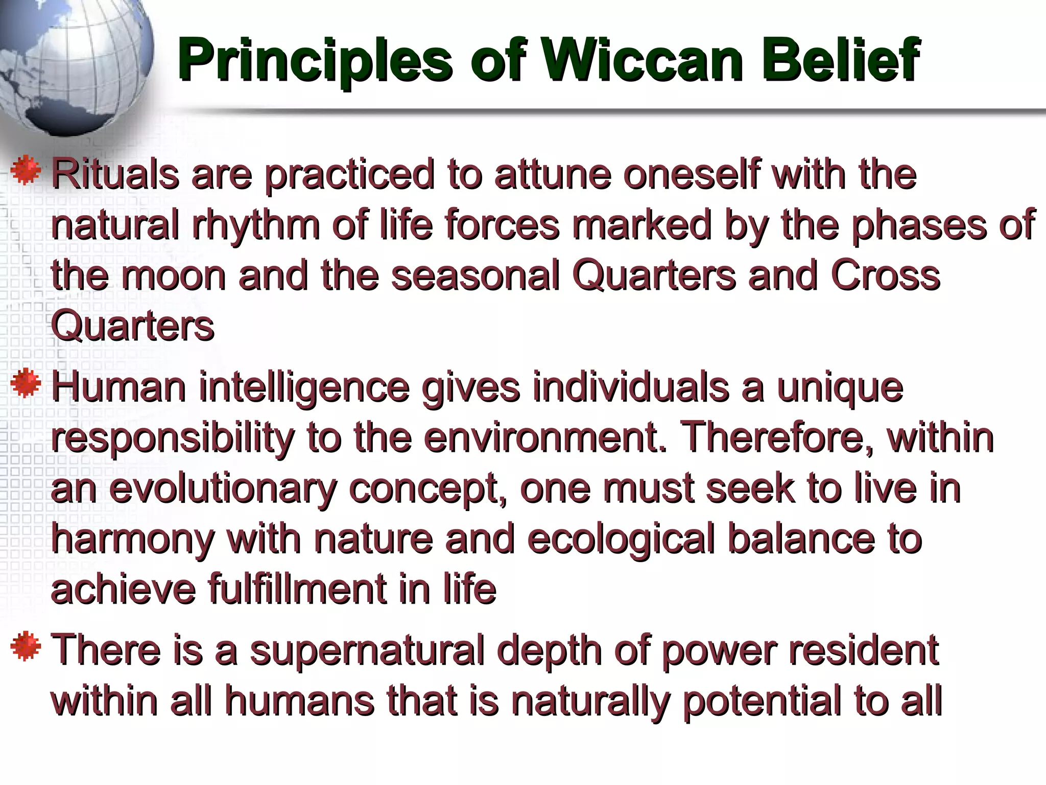 World religions wicca | PPT
