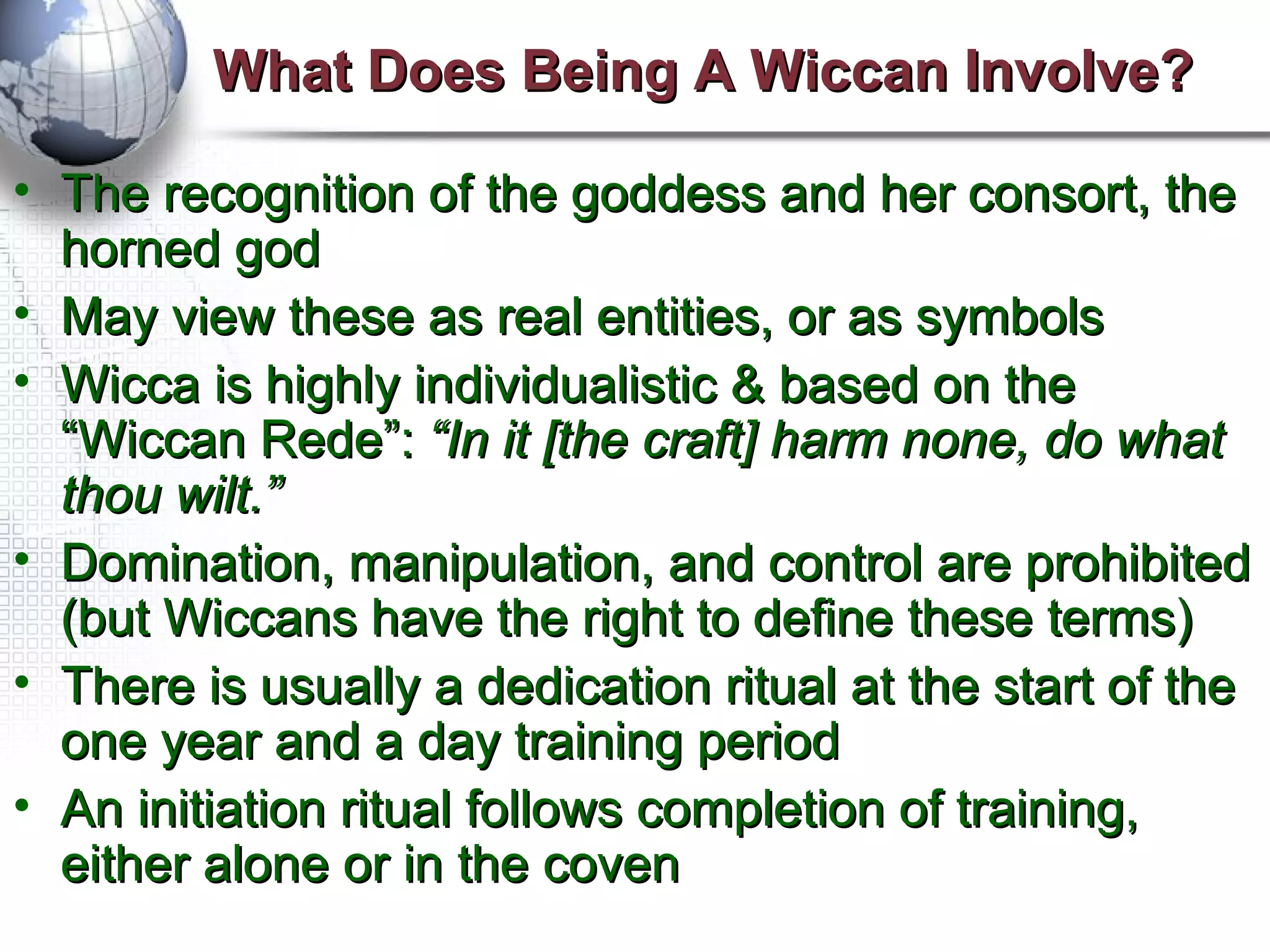 World religions wicca | PPT