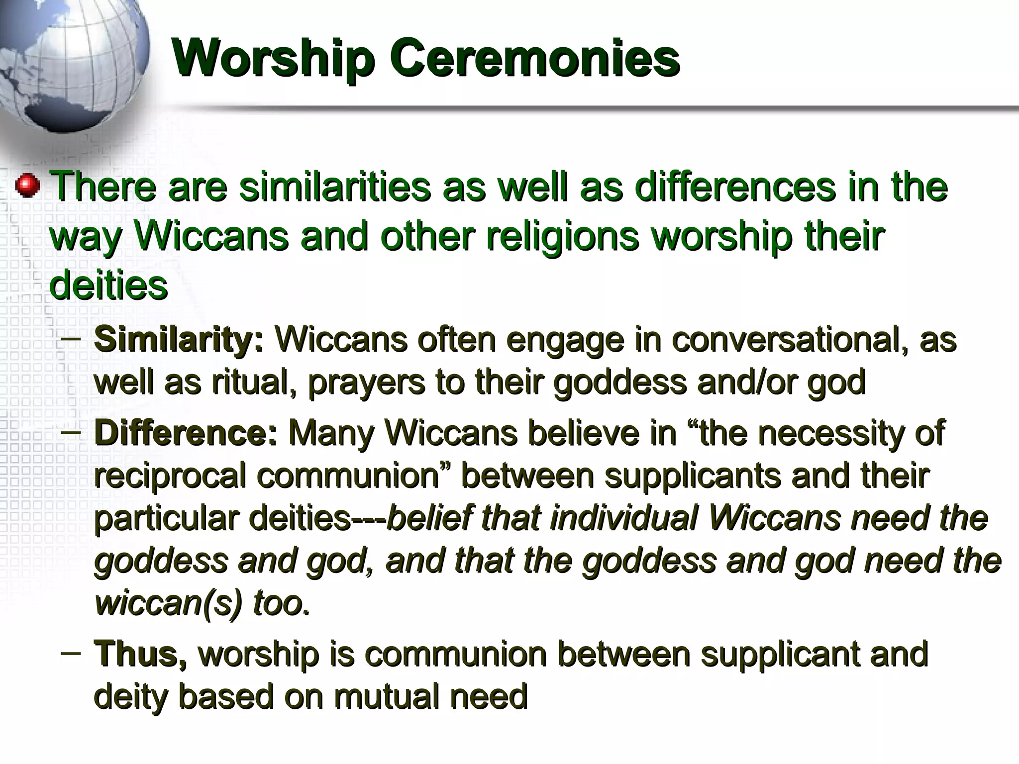 World religions wicca | PPT