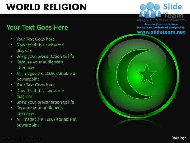World religion taoism islam sikhism shinto powerpoint ppt templates. | PPT