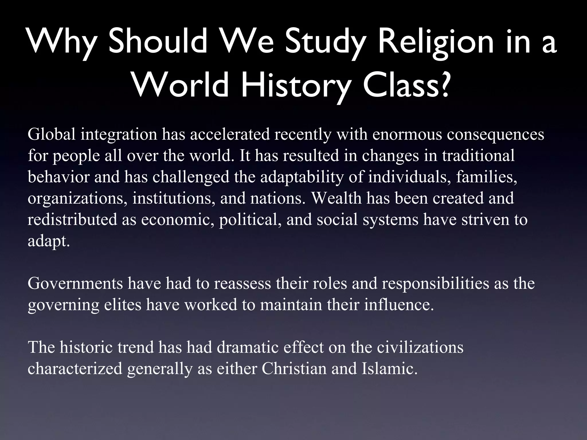 World religion today | PPT