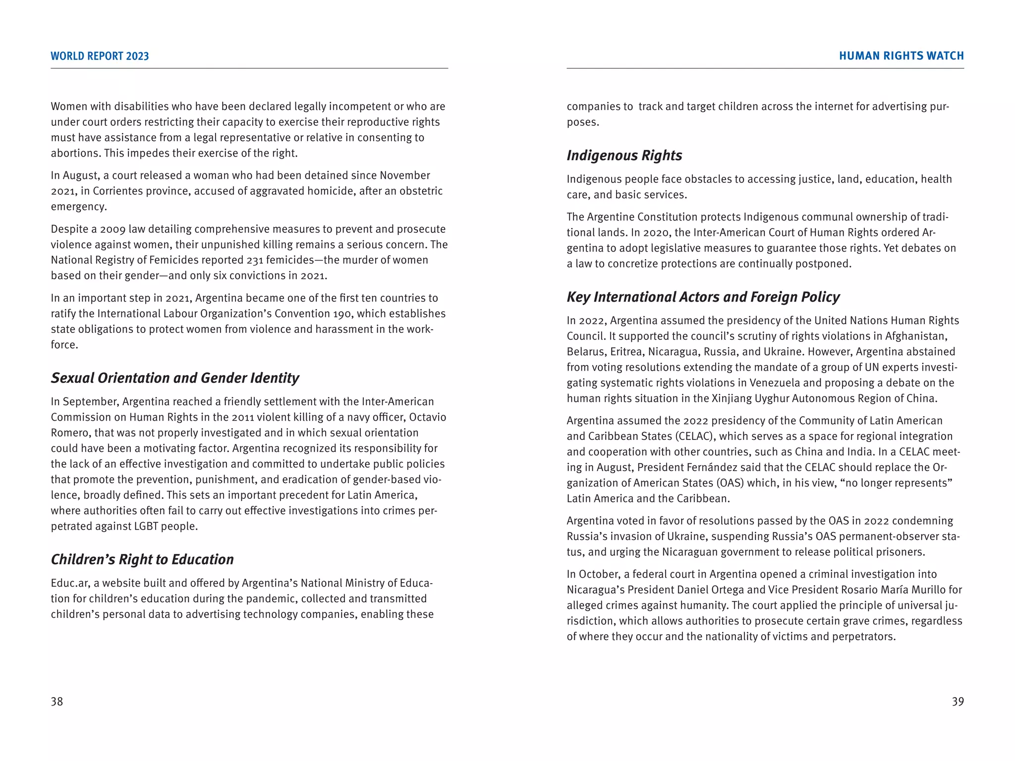 Human Rights Watch: World Report 2023 | PDF